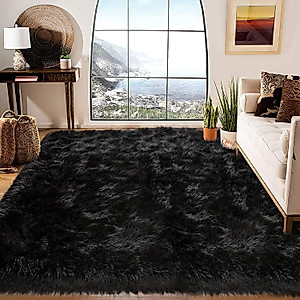 Faux Fur Rug 8x10,Area Rugs 8x10 for Living Room,Fluffy Washable Rug for Bedroom,Soft Modern Indoor Large Shaggy Rug,Luxury Room DecorUltra Soft Non-Slip Fuzzy Large Carpets (A,50 * 80cm)