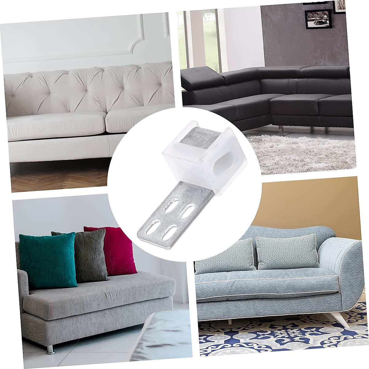 CHILDWEET 20pcs Sofa Spring Clipped Button Cushion Support for Sagging Couch Furniture Repair Kit Sofa Couch Thomasville Furniture Wire Repair Kit Couch Support Plastic Electric Wire Iron