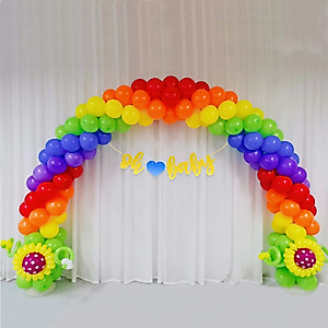 KAWKALSH 200pcs 5 Inch Dark Blue Balloons, Small Mini Latex Balloons for Party Birthday Baby Shower Anniversary Festival Arch Garland Decoration (Dark Blue)