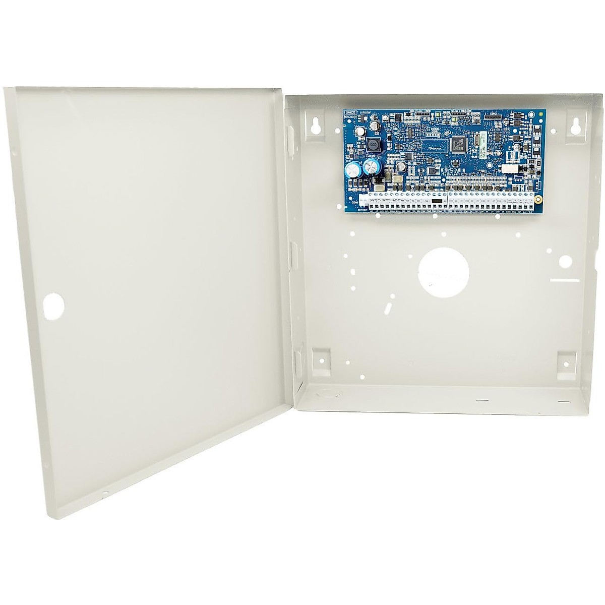 DSC HS2032NKCP01 Model HS2032 PowerSeries Neo Security Control Panel with CP01 Software in a Large Cabinet, No Keypad, 8 to 32 Zone Panel Configuration, 128 Bit AES Encryption
