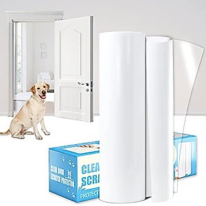 Door Protector from Dog Scratching, Clear Heavy Duty Flexible Door Claw Shield, Anti-Scratch Guard for Furniture, Window, Wall – cat Scratch Furniture Protector - (118in X 8.3in)