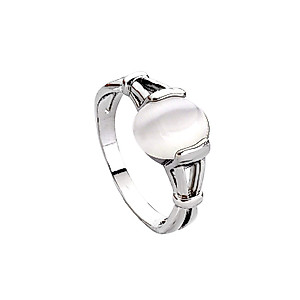 LUREME® Fashion Alloy Twilight Saga Bella Natural Cateye Stone Women's Ring-M (04001479-1)