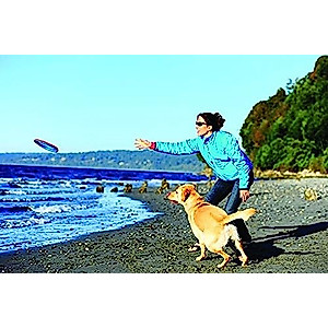 ChuckIt! Paraflight Flyer Dog Frisbee Toy Floats On Water; Gentle On Dog's Teeth And Gums; Large