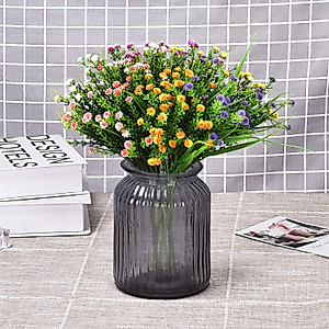 Sunm Boutique Artificial Baby's Breath Flowers, Gypsophila Bouquets Artificial Flowers Real Touch Baby Breath Flowers Bouquets for Garden Wedding Bridal Home Decor, 11.8 inches, Multi-Colour