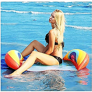 Glaceon Pool Inflatable Hammock Adult Water Lounger Float Floating Row Toys Swimming Ring Suitable The Beach Summer Party Outdoor Water Recreation