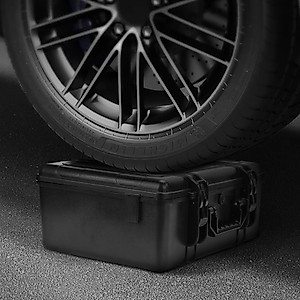 LOTOCASE Air Compressor Hard Case Compatible with DEWALT 20V MAX Tire Inflator DCC020IB, Air Pump Storage Carrying Bag for DEWALT DCC020IB Tools, with Pocket for Battery Pack and Charging （ CASE ONLY)