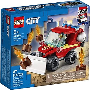 LEGO City Fire Hazard Truck 60279 Building Kit; Firefighter Toy That Makes a Cool Building Toy for Kids, New 2021 (87 Pieces)