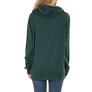 ALBIZIA Women's Joyful Gnome Christmas Sweatshirt Xmas Hoodie T Shirt Top S D-Green