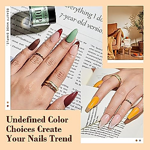 AZUREBEAUTY Dip Nails Powder Starter Kit, Maple Grey Sage Green Dark 8 Colors Set with Nail Swatch Sticks, Fall Nail Art Base Glossy/Matte Top Coat Activator Essential Liquid Manicure DIY Salon 30 PCS