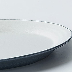 KOWMcp Dinner Plates Creative Fruit Plate, Home Steamed Fish Plate, Ceramics Home Dinner Plate Oval Large Fish Plate Dinner Plate