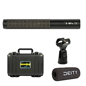 Deity S-Mic 2S Super-Cardioid Directional Shotgun Microphone with Clamp for DSLRs, Camcorders, Smartphones, Tablets, Handy Recorders