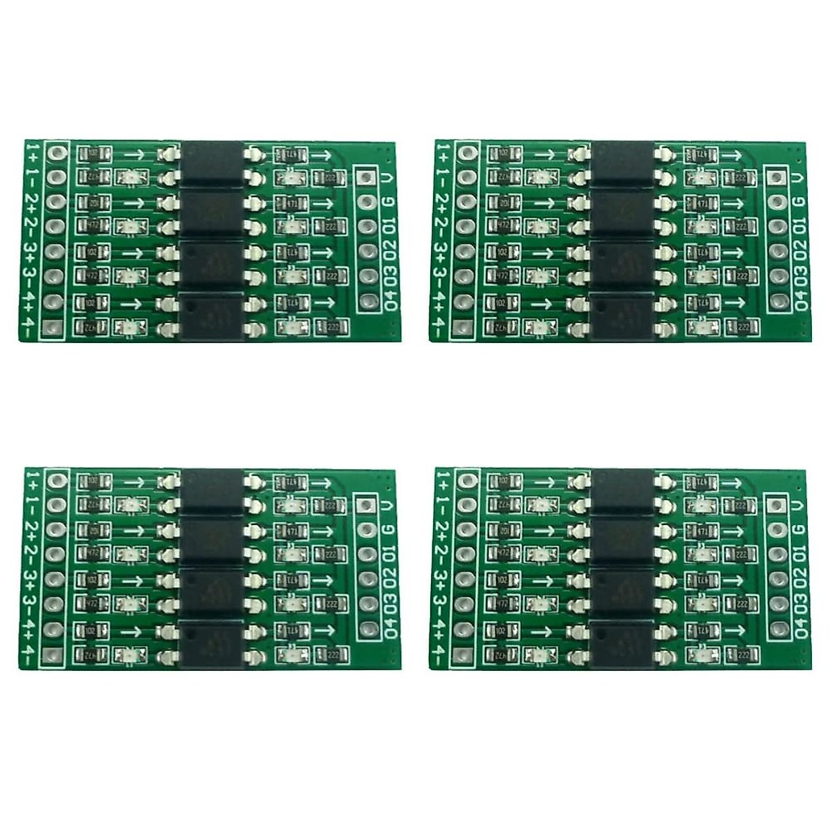 4ch in 5V Out 3.3V Digital Logic Level Conversion Module PNP/NPN to NPN Optical Isolation Board (4)