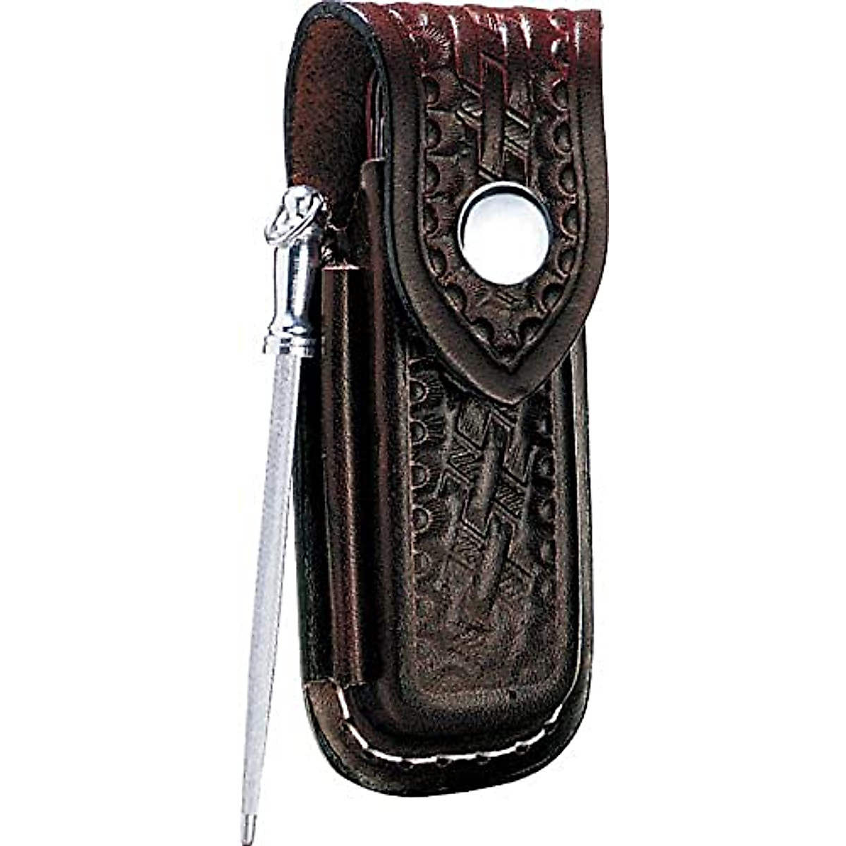 Victorinox Medium Zermatt Pouch, Leather with Steel Brown