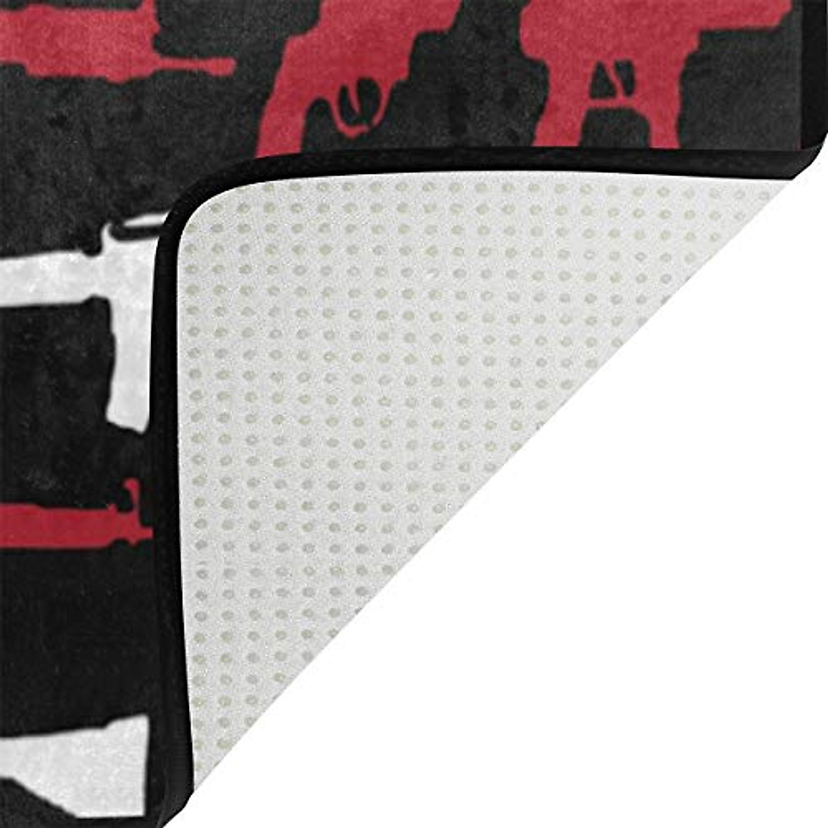 Ainans Gun Country USA Flag Area Rug Carpet Non-Slip Floor Mat Doormats for Living Room Bedroom 60 x 39 inches