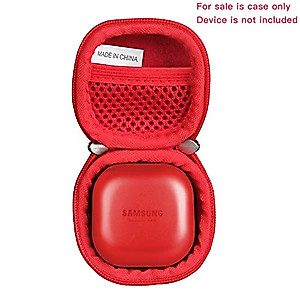 Adada Hard Travel Case for Samsung Galaxy Buds Live / Samsung Galaxy Buds Pro / Samsung Galaxy Buds 2 True Wireless Earbuds (Red)