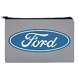 GRAPHICS & MORE Ford Motor Company Blue Oval Logo Pencil Pen Organizer Zipper Pouch Case