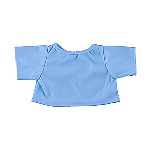 Light Blue T-Shirt Outfit Teddy Bear Clothes Fits Most 14"-18" Build-a-Bear and Make Your Own Stuffed Animals