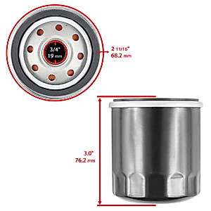 Caltric Hydro and Oil Filter Pack Compatible with Exmark Lazer Z X Series Zero Turn 60" 70" Deck 116-0164