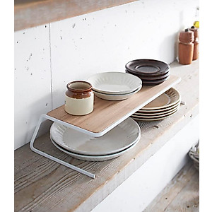 Yamazaki Home Dish Riser - Kitchen Cabinet Shelf and Organizer - No Assembly Req.