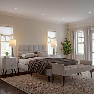 Lavish Home Table Lamps - Set of 2 Contemporary Hammered Glass Lights for Bedroom, Living Room, and Office with Energy-Efficient LED Bulbs (Silver)