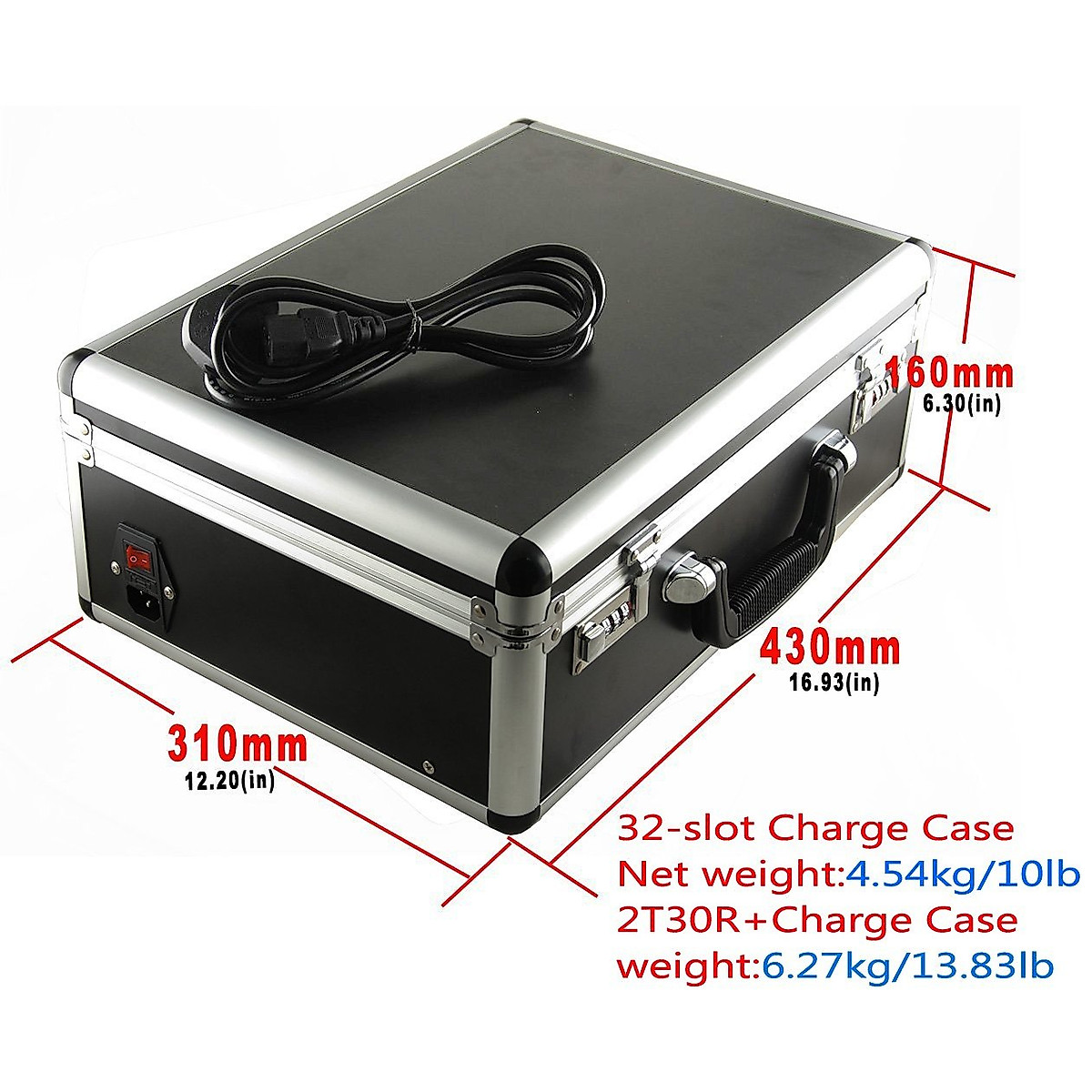 EXMAX Wireless Tour Guide/Monitoring Audio System with 32-slot Charge Case for Tour Guide,Tourism,Conference,Training,Church,Outdoor Scenic Spots(2 Transmitters 30 Receivers with 32-slot Charge Case)