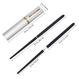 Collapsible Chopsticks With Case Travel Chopsticks Foldable Wooden Chopsticks Reusable Chopsticks For Office Camping- Random Color