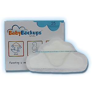 BabyBackups Diaper Extender Pads, Prevent Diaper Blowouts, 25 Pack