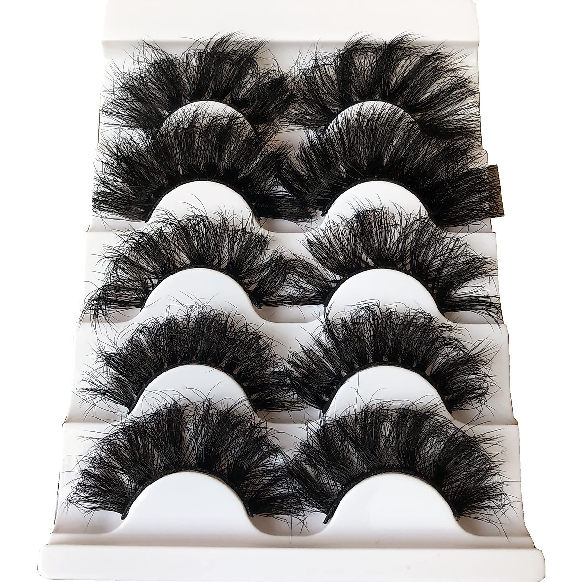 Gmagictobo Lashes False Eyelashes Fluffy Dramatic 3D Faux Mink Lashes Pack Long Thick Volume Soft Strips Fake Eye Lashes 5 Pairs Multipack