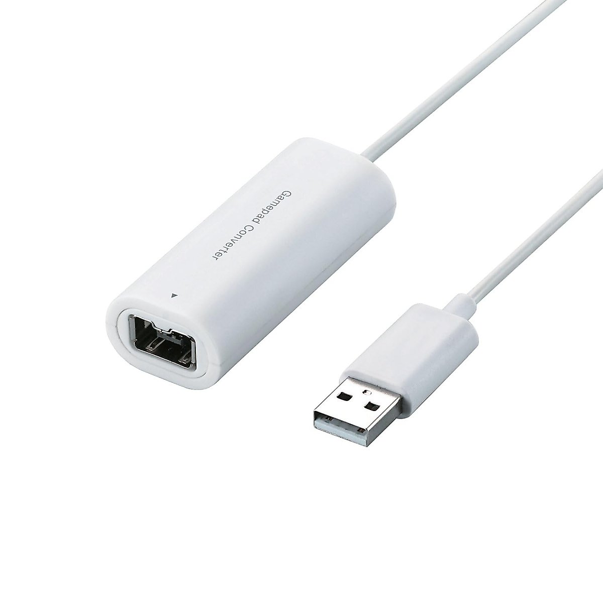 ELECOM Gamepad Converter for Wii Controllers, Support Wii Game Classic Controller and Classic Controller Pro, Only Compatible with Windows PC 39 inch Cable Length (JC-W01UWH)