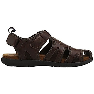 Nunn Bush Men's Rio Grande Closed Toe Fisherman Sandal, Tan, 10 W US
