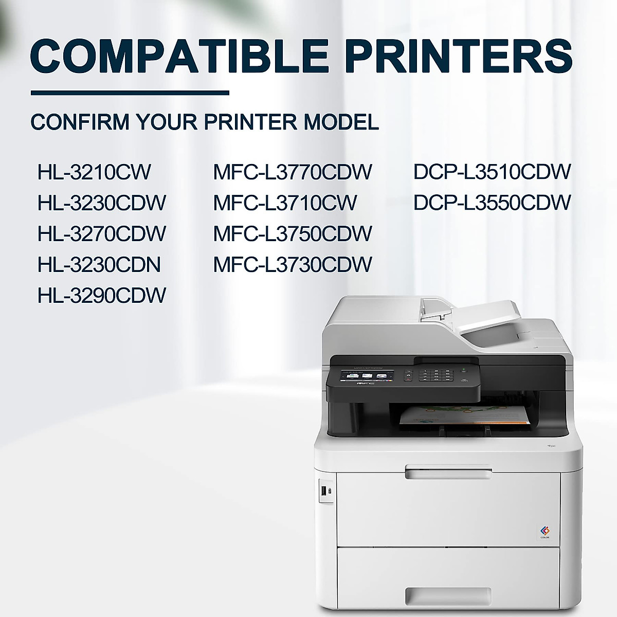 NUCALA TN-227 TN227 (3 Pack, Black) Compatible TN227BK TN-227BK Toner Cartridge Replacement for MFC-L3750CDW L3730CDW, HL-3230CDW 3270CDW 3230CDN, DCP-L3550CDW L3510CDW Printer