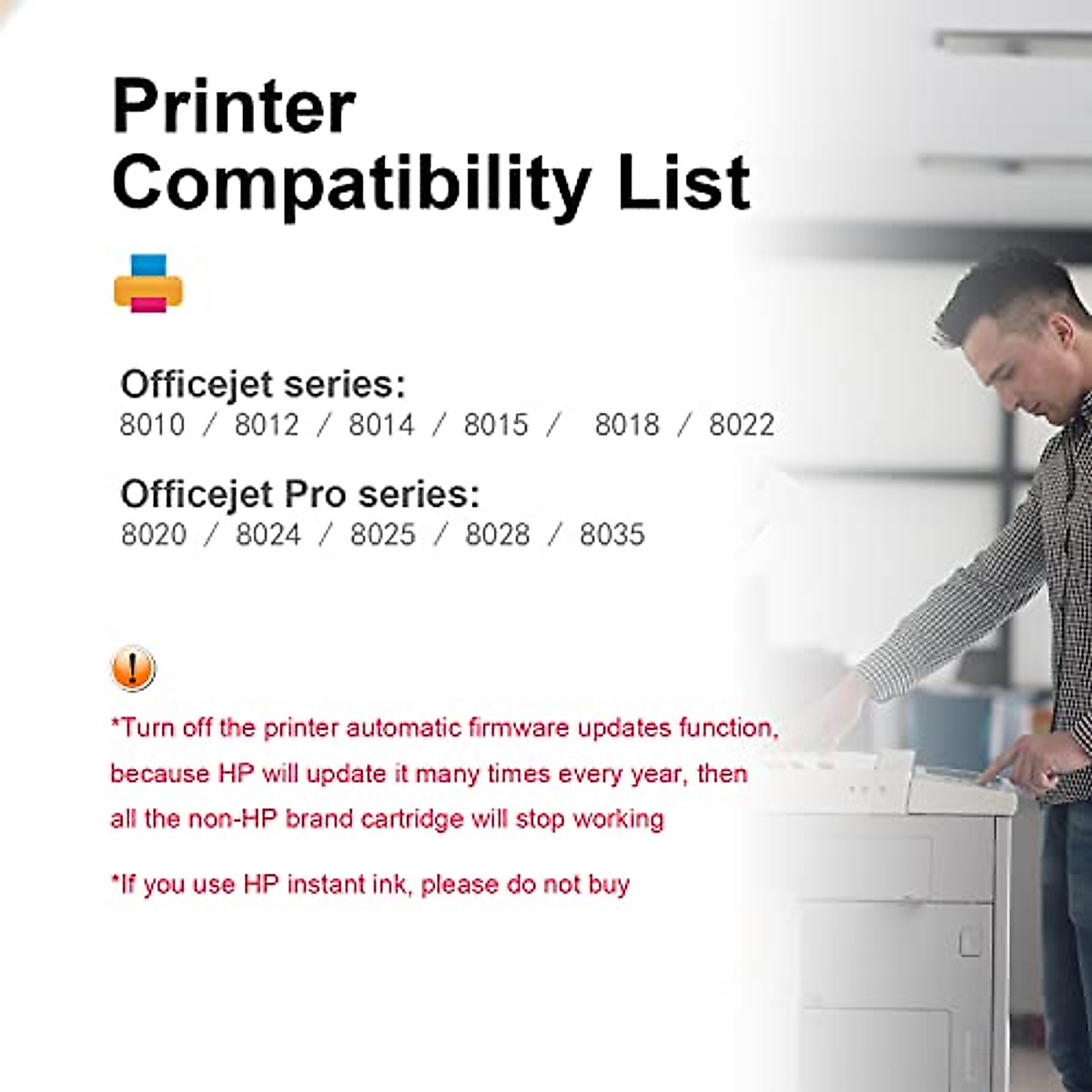 st@r ink Upgraded Compatible Ink Cartridge Replacement for HP 910XL 910 XL hp910 hp910xl Work with OfficeJet 8025 8035 8022 8020 8028 8025e 8035e Printer(Black) 2 Packs
