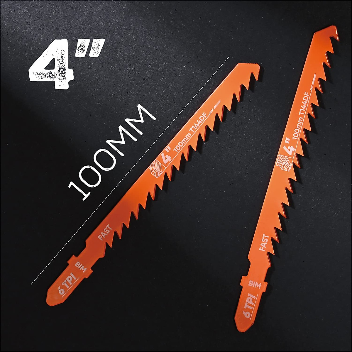 Augtouf 15 Pcs T-Shank Jigsaw Blades Set, Jig Saw Blades for Cutting Wood