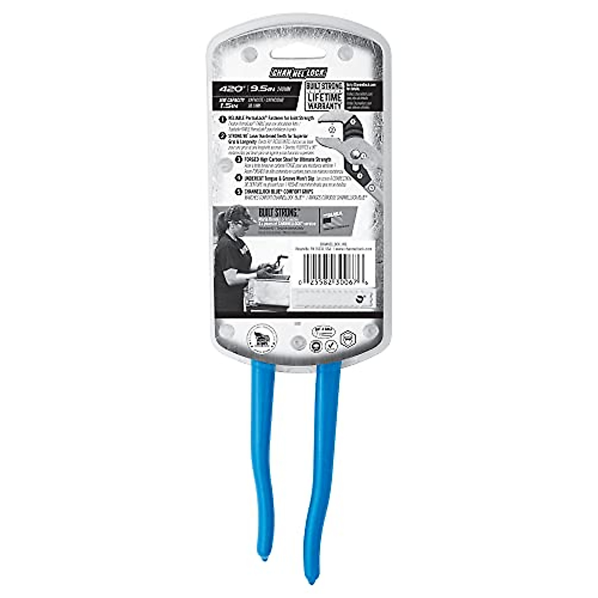 Channellock Tongue and Groove Pliers, 9-1/2 In