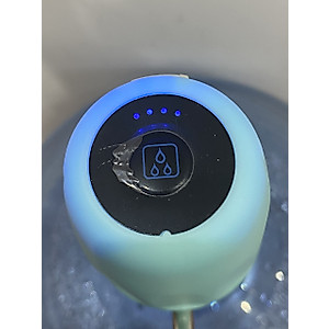 GETMAX New 2023 Premium Patented Portable Water Pump Dispenser 1-5 Gallon Automatic Powerful 1200Mah Electric Water Bottle Pump Water Proof Child Lock & Battery Power Display For Home Office Use Green