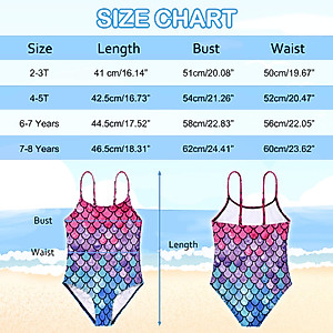 Zando Girls Swimsuits Bathing Suits - Athletic One Piece Swimsuit Beach Swimwear for Baby Girl Toddler Kids 6-7 Years Navy Petals