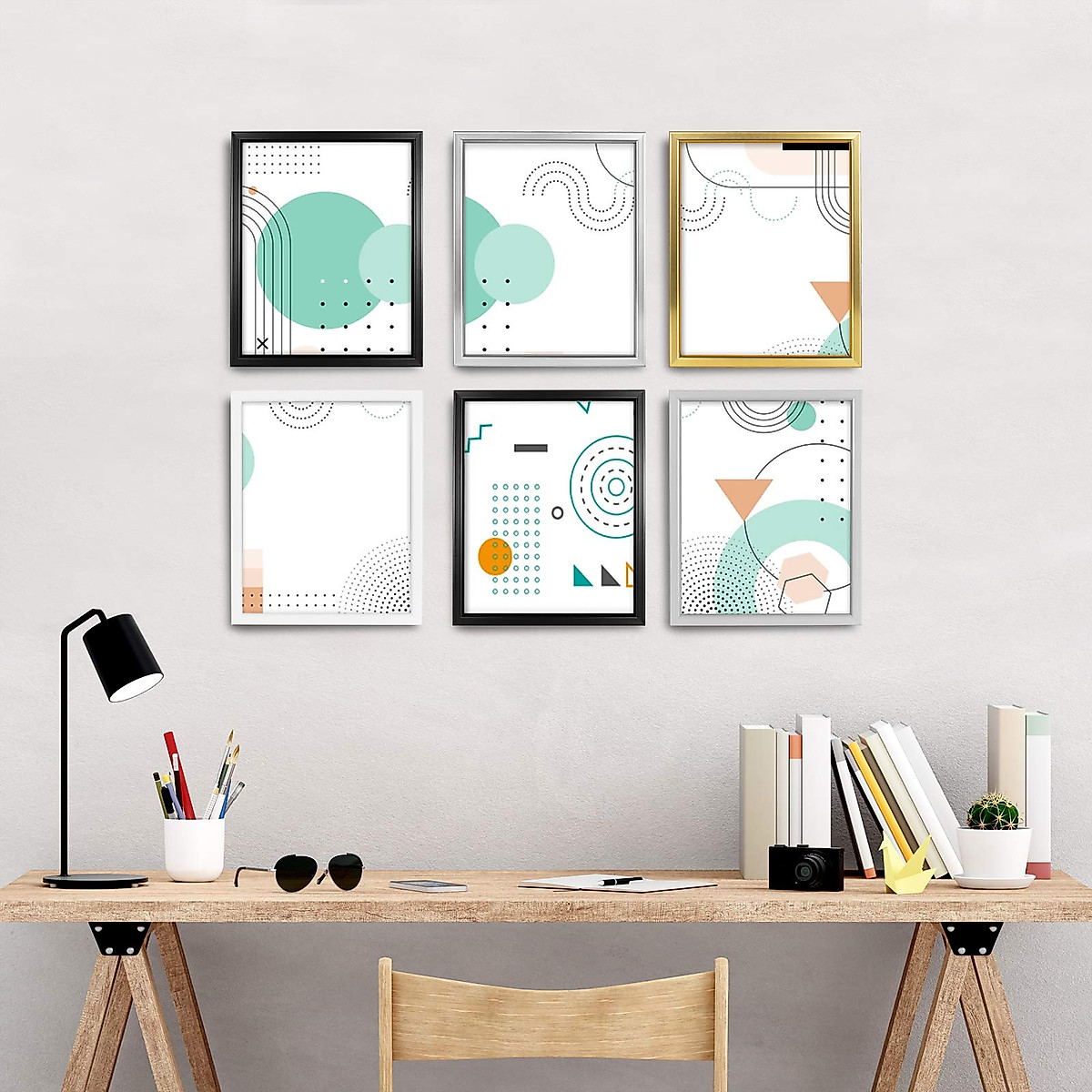 Giverny 8.5x11 Picture Frames, Black Photo Frames for Wall or Tabletop Display, Simple Design Glossy Finish Frame Perfect for Home Decoration, Office, Certificate Frame, Degree Frame