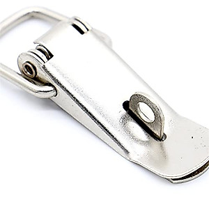 TBMAKE Latches Cabinet Box Locks Spring Loaded Latch Catch Toggle Iron Hasps for Sliding Door Window Furniture Hardware