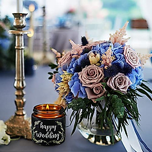 Wedding Candle Mokara Orchid Happy Wedding Candle Soy Wax Scented Candle Hand Poured Scented Candle Handmade Candle Decorative Candle for Wedding Home Engagement