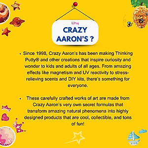 Crazy Aaron's Liquid Glass Thinking Putty 4 Inch Tin (3.2 oz) - See-Through Putty, Soft Texture - Never Dries Out