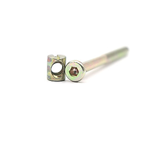 binifiMux Half Thread M8 x 100mm Furniture Barrel Screws Bolt Nuts Set for Beds Chairs 6 Set, Bunk Bed Screws, Bunk Bed Bolts, Bunk Bed Hardware, Bed Frame Bolts