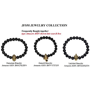 Hanuman Hindu God of Strength and Courage Energy Beads Bracelet 8mm