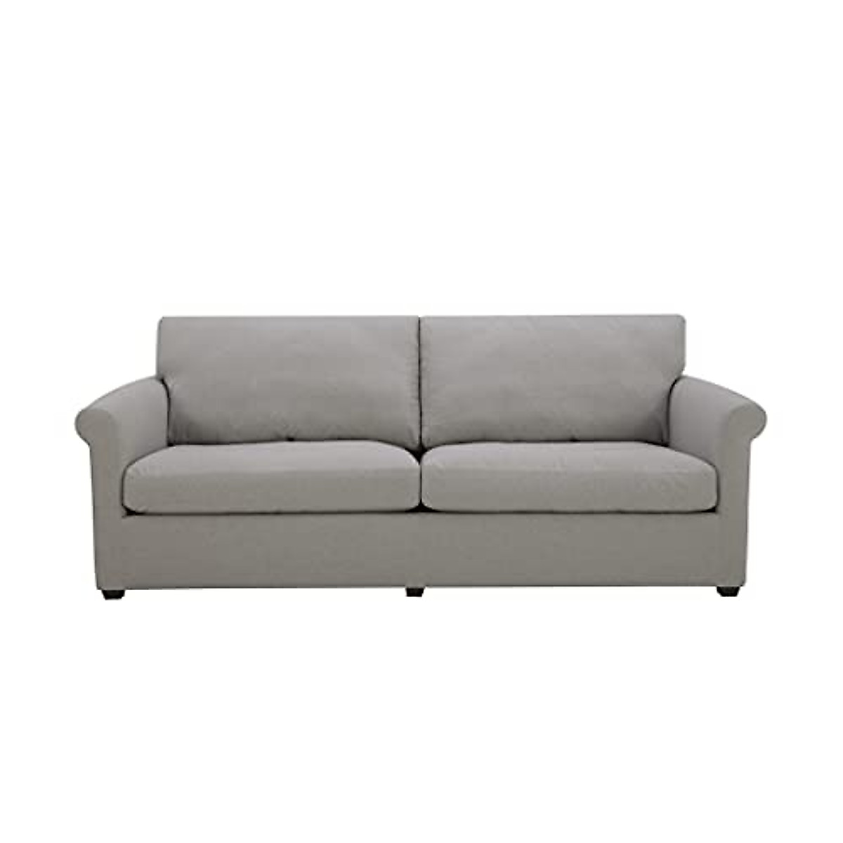 Amazon Brand – Stone & Beam Balkan Contemporary Rolled-Arm Sofa Couch, 91"W, Light Grey