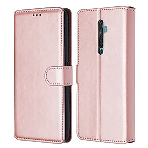 Case for Oppo Reno2 Z Wallet Case,with Card Holder Kickstand Magnetic Closure PU Leather Flip Case Cover for Oppo Reno2 Z 6.53" -Rose Gold