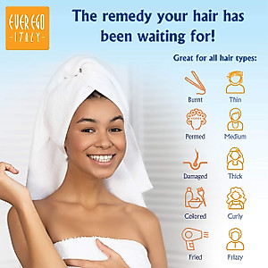 Ever Ego Italy Garlic Shampoo For Damaged, Bleached or Colored Hair | Repairing And Hydrating Hair Care Product For Men And Women | 500ml Bottle