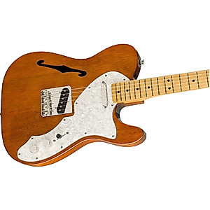 Squier Classic Vibe 60s Thinline Telecaster Electric Guitar, with 2-Year Warranty, Natural, Maple Fingerboard