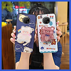 Back Cover Cartoon Lulumi Phone Case for Nokia G300, Original Soft Case Fashion Design Foothold Dirt-Resistant Kickstand Silicone Armor case Cartoon Anti-dust Cute Phone Stand Holder, 8
