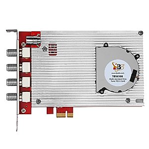 TBS6508 DVB-S2X / S2 / S / T2 / T / C2 / C Multi-standard Octa Tuner PCIe Card