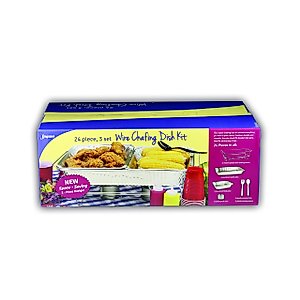 MARYLAND PLASTICS INC. Kingsmen Chafing Dish Kit - 23" x 13.4" x 18.25" | Silver | Pack of 24