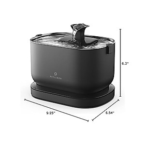 PETLIBRO Cat Water Fountain, Cordless Pet Fountain Battery Operated, 2.5L/84oz Dockstream Water Fountains for Cats Indoor, Cat Fountain with Stainless Steel Tray, Easy to Clean BPA-Free